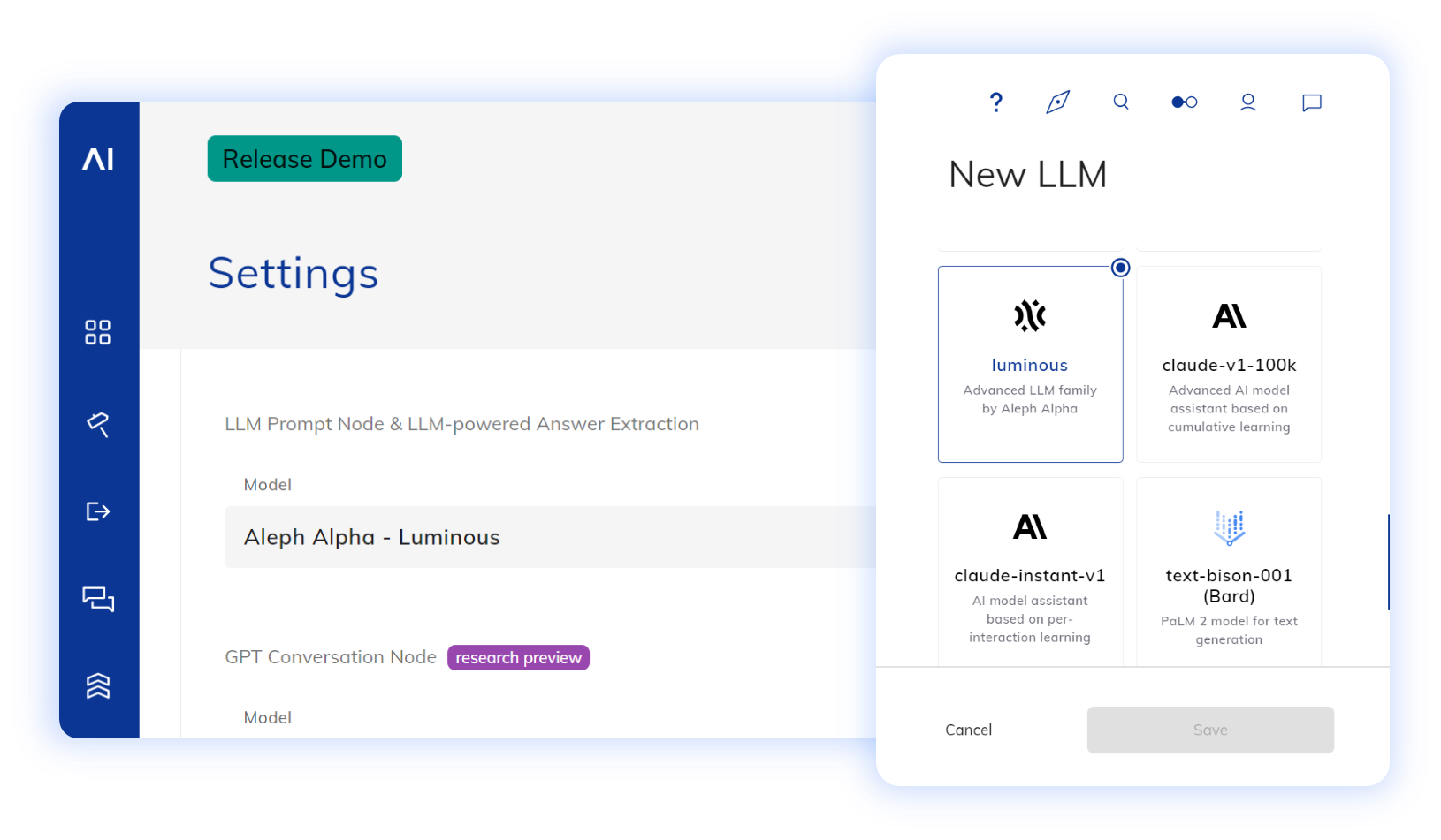 Aleph Alpha Native Integration, Enhanced LLM Model Selection and More ...