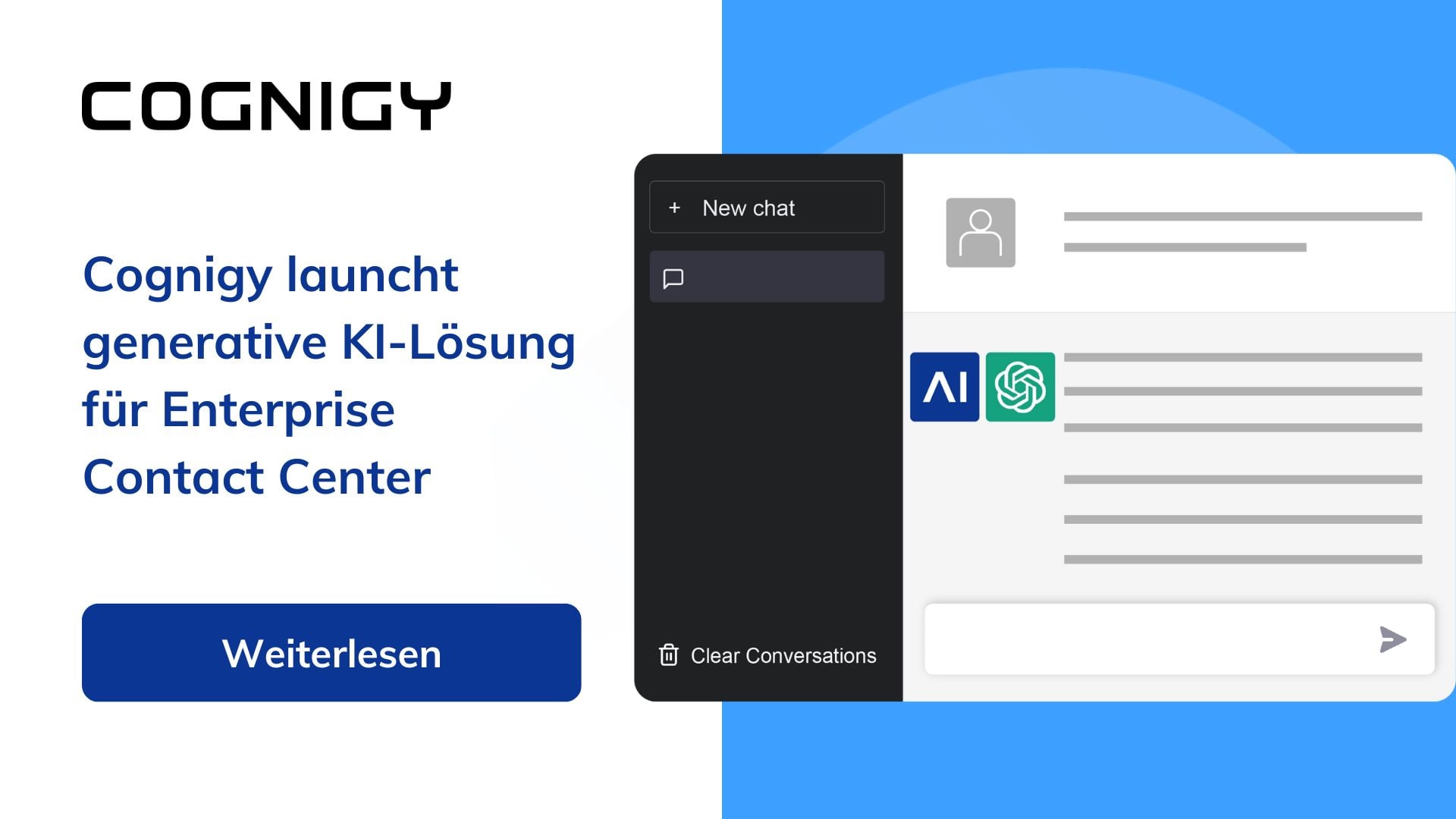 Cognigy launcht generative KI-Lösung für Enterprise Contact Center