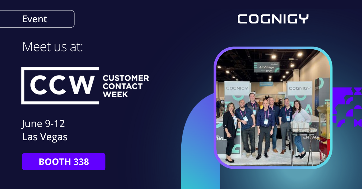 Join Cognigy at CCW Vegas