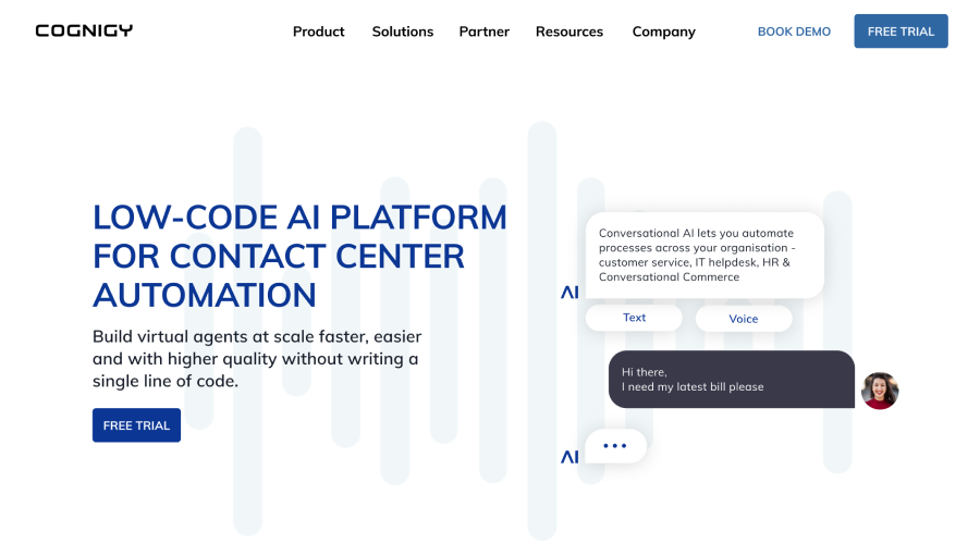Low-Code Conversational AI & Automation Platform | Cognigy